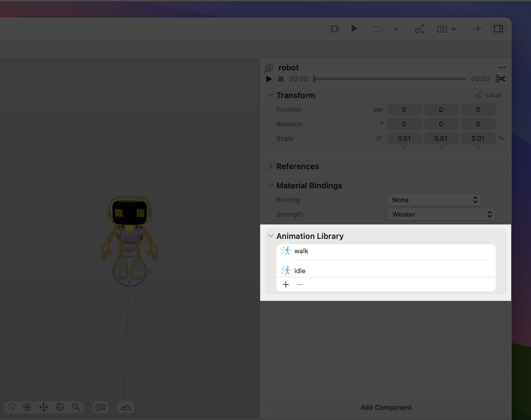 AnimationLibraryComponent | Apple Developer Documentation