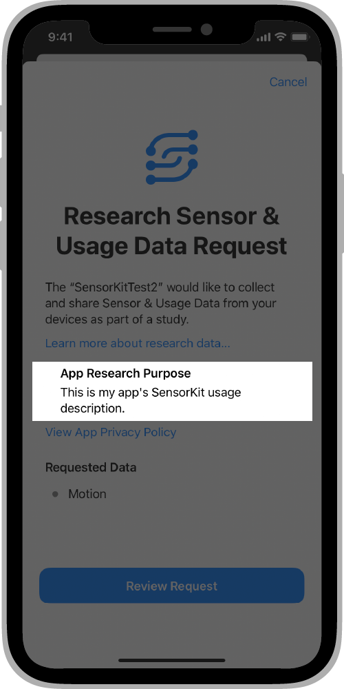 Configuring your project for sensor reading | Apple Developer Documentation