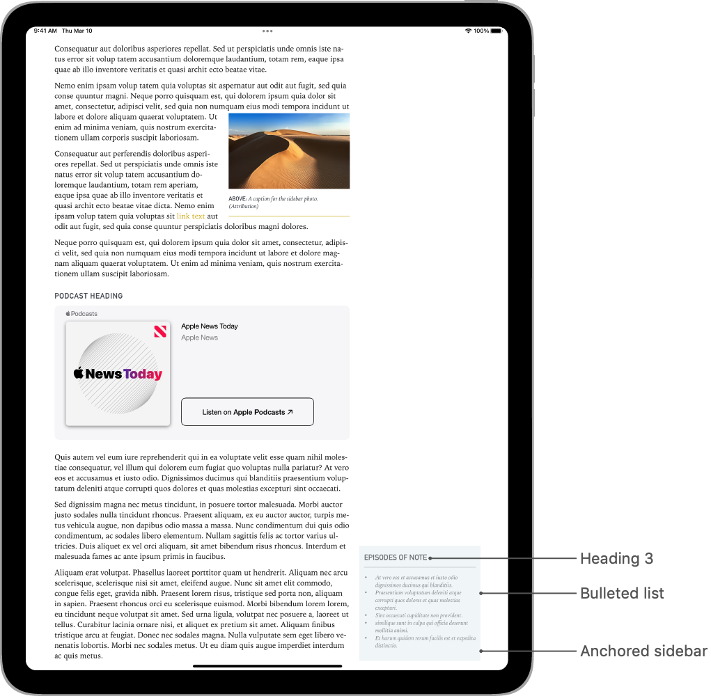 Creating a Sidebar | Apple Developer Documentation
