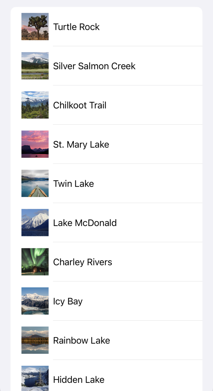 Building lists and navigation | Apple Developer Documentation