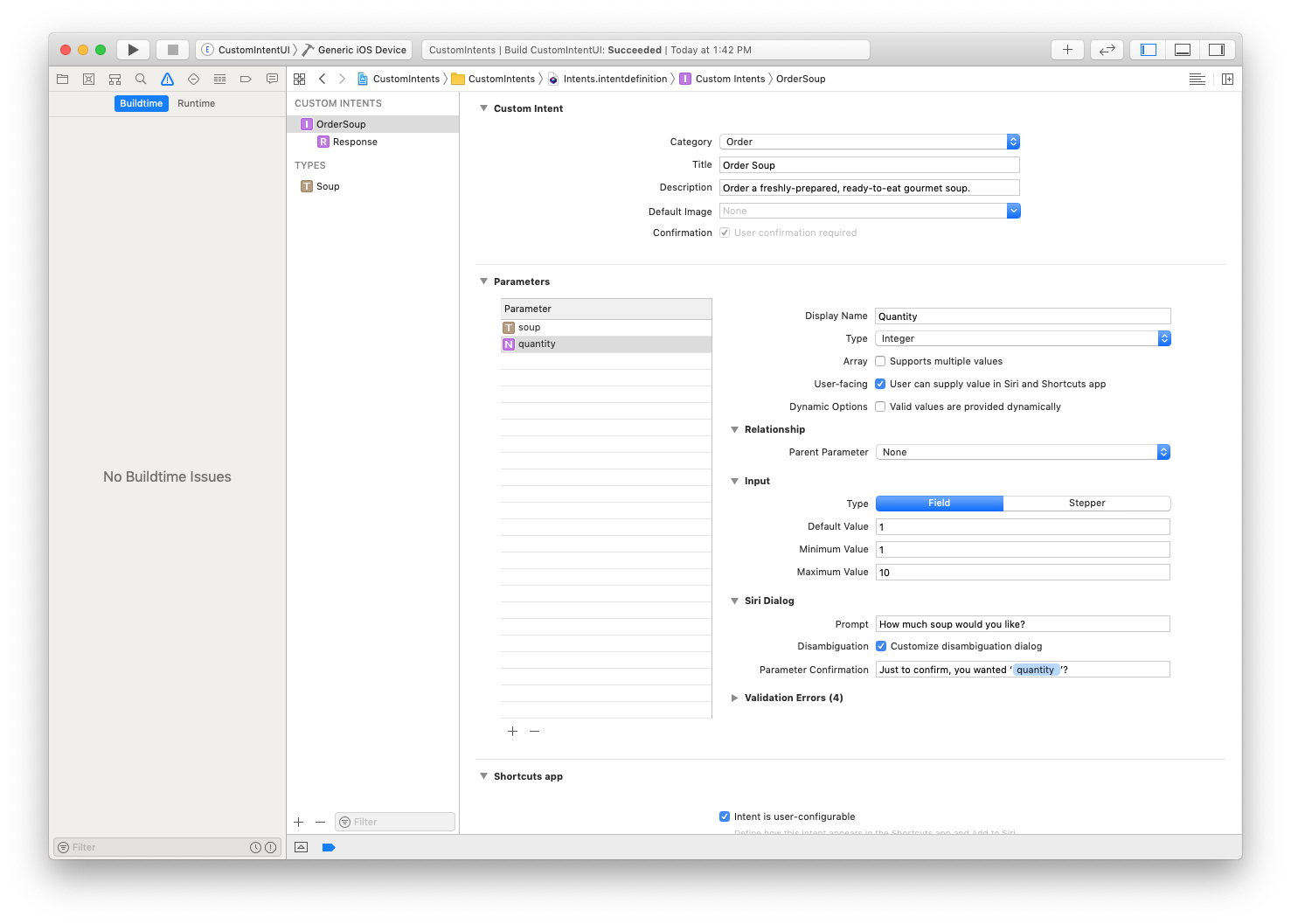 Adding User Interactivity with Siri Shortcuts and the Shortcuts App | Apple Developer Documentation
