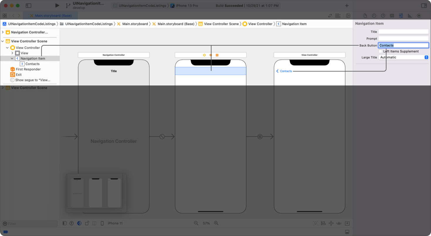 backButtonTitle | Apple Developer Documentation