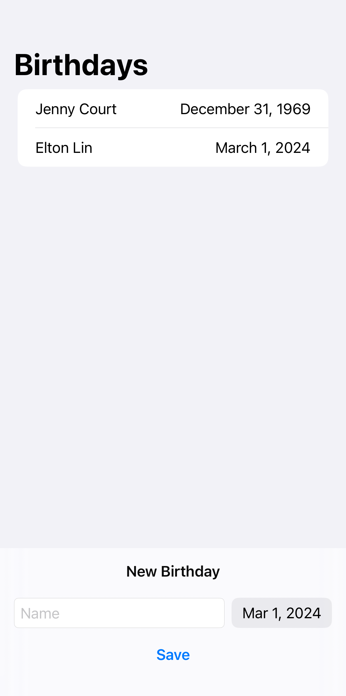 Save data | Apple Developer Documentation