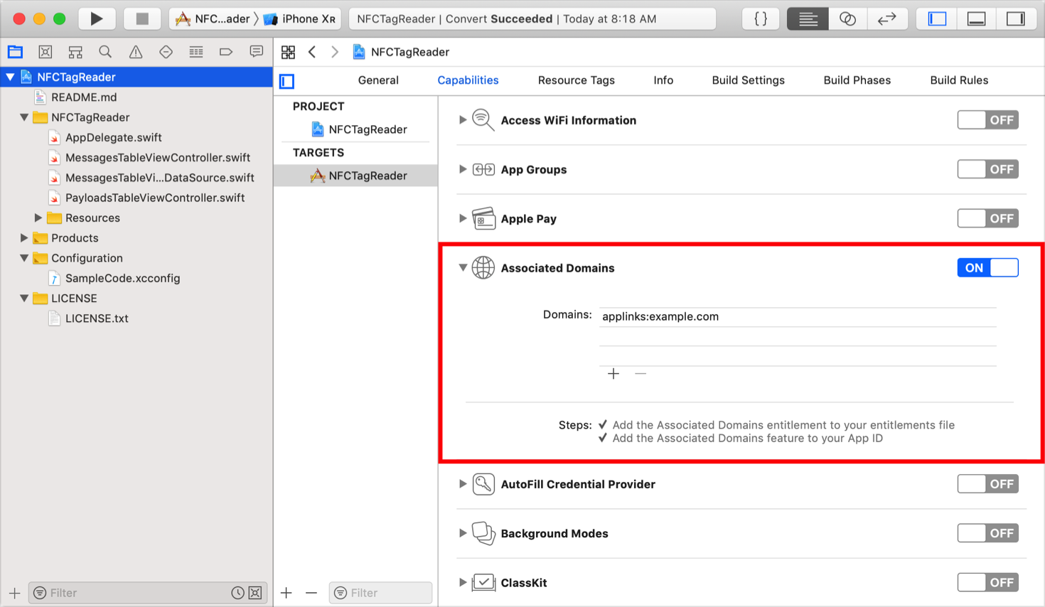 Adding Support for Background Tag Reading | Apple Developer Documentation