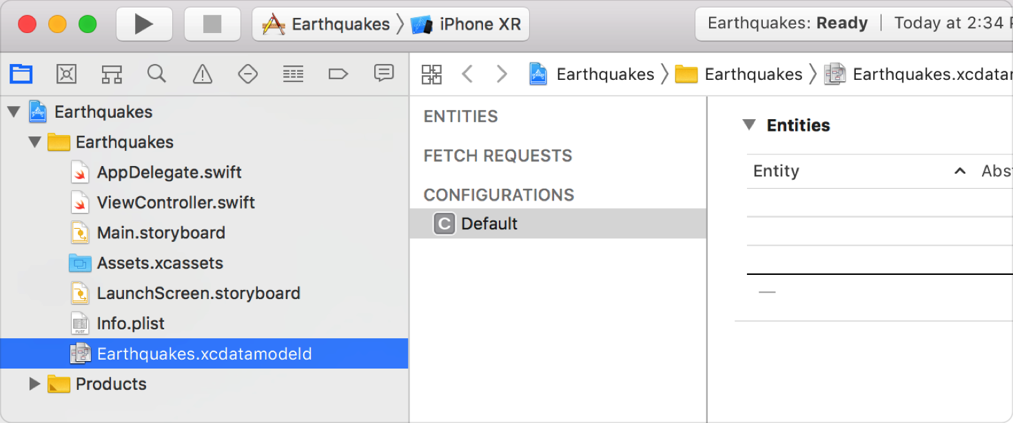 Creating a Core Data model | Apple Developer Documentation