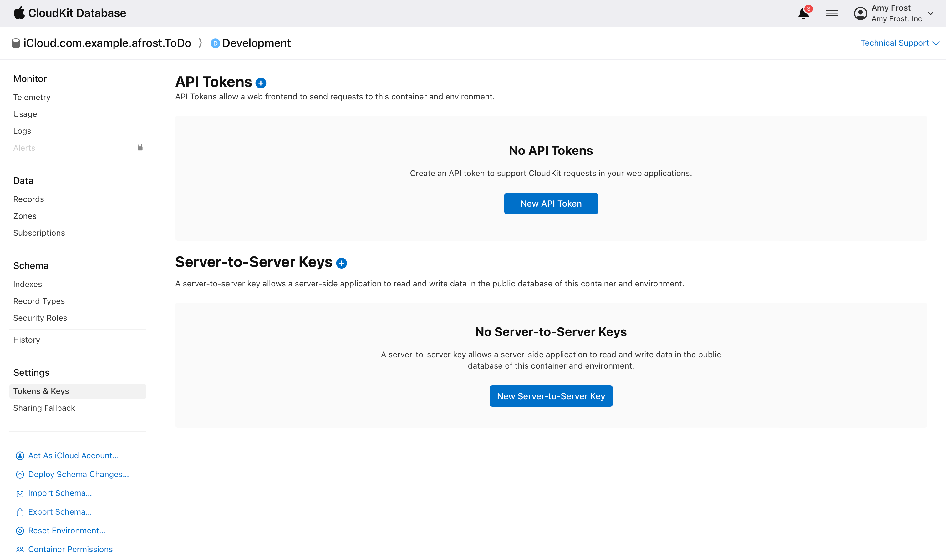 Obtaining an API Token for an iCloud Container | Apple Developer Documentation