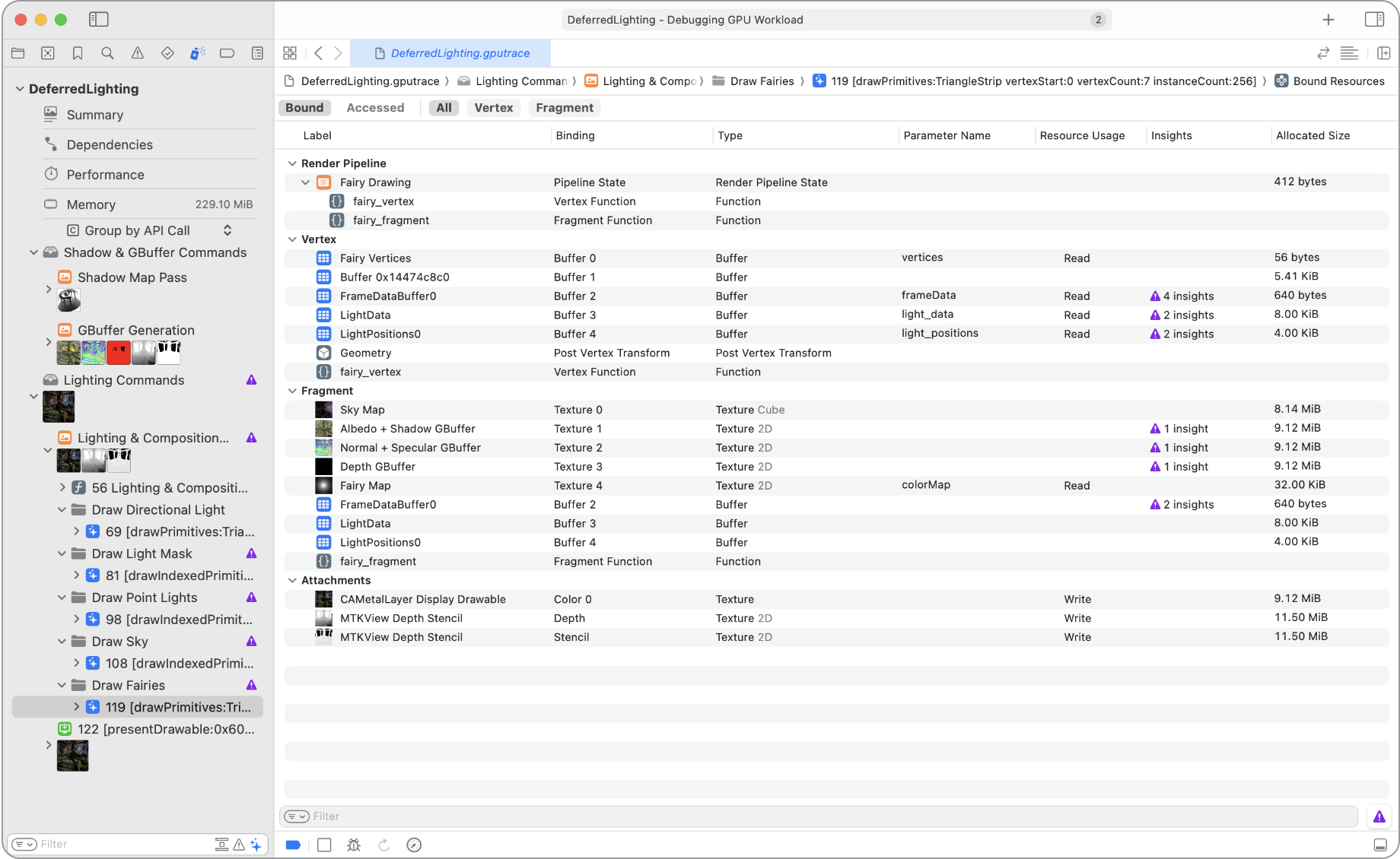Inspecting The Bound Resources For A Command Apple Developer Documentation