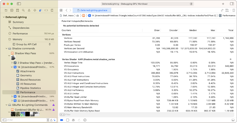 Analyzing draw command and compute dispatch performance with GPU counters | Apple Developer ...