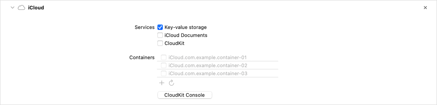 Configuring iCloud services | Apple Developer Documentation
