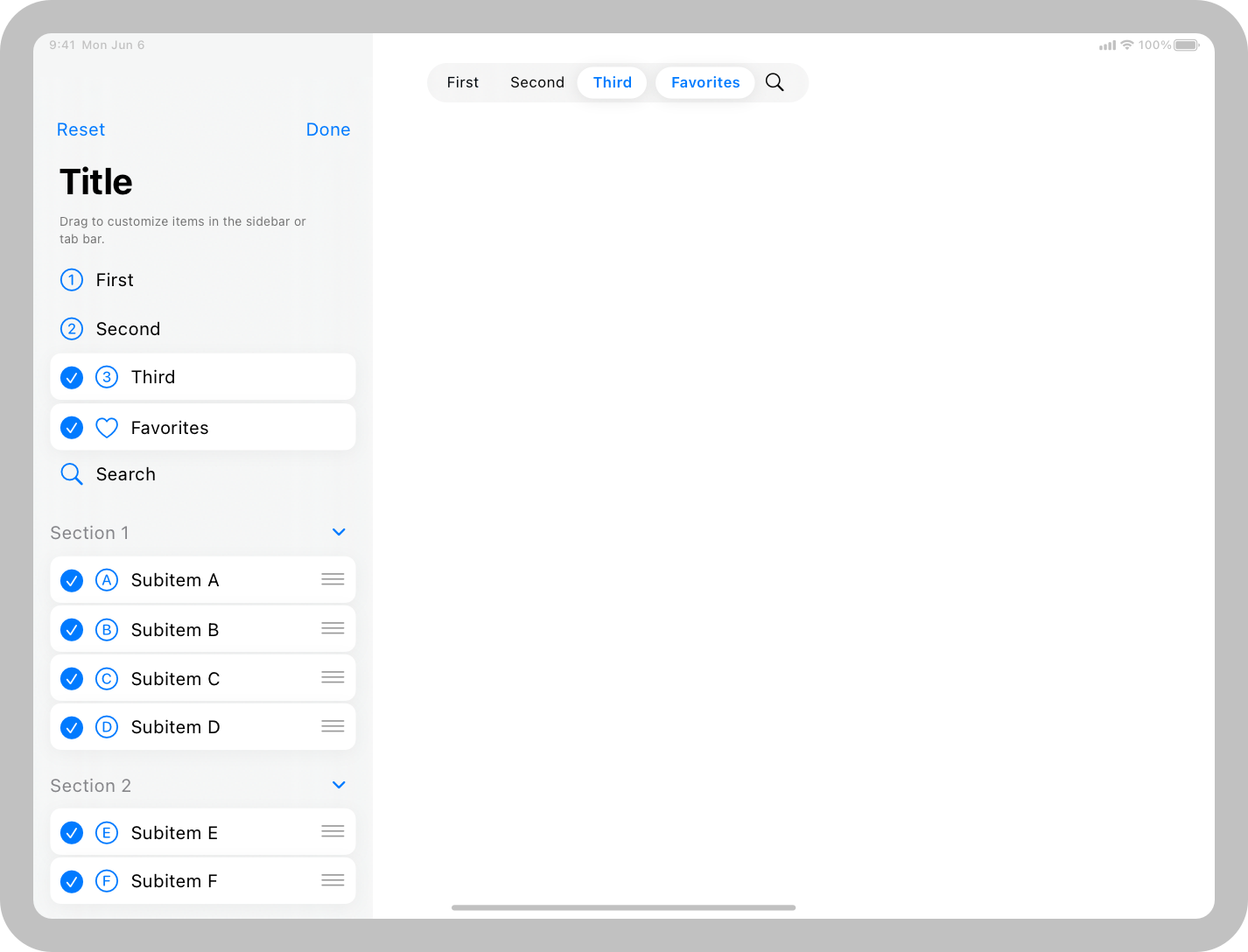 Elevating your iPad app with a tab bar and sidebar | Apple Developer Documentation