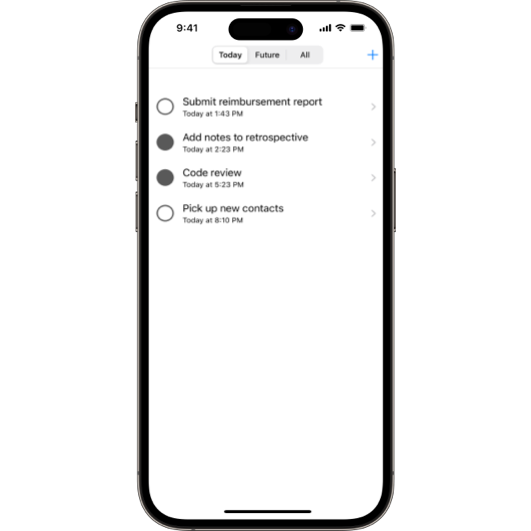 Filtering reminders | Apple Developer Documentation