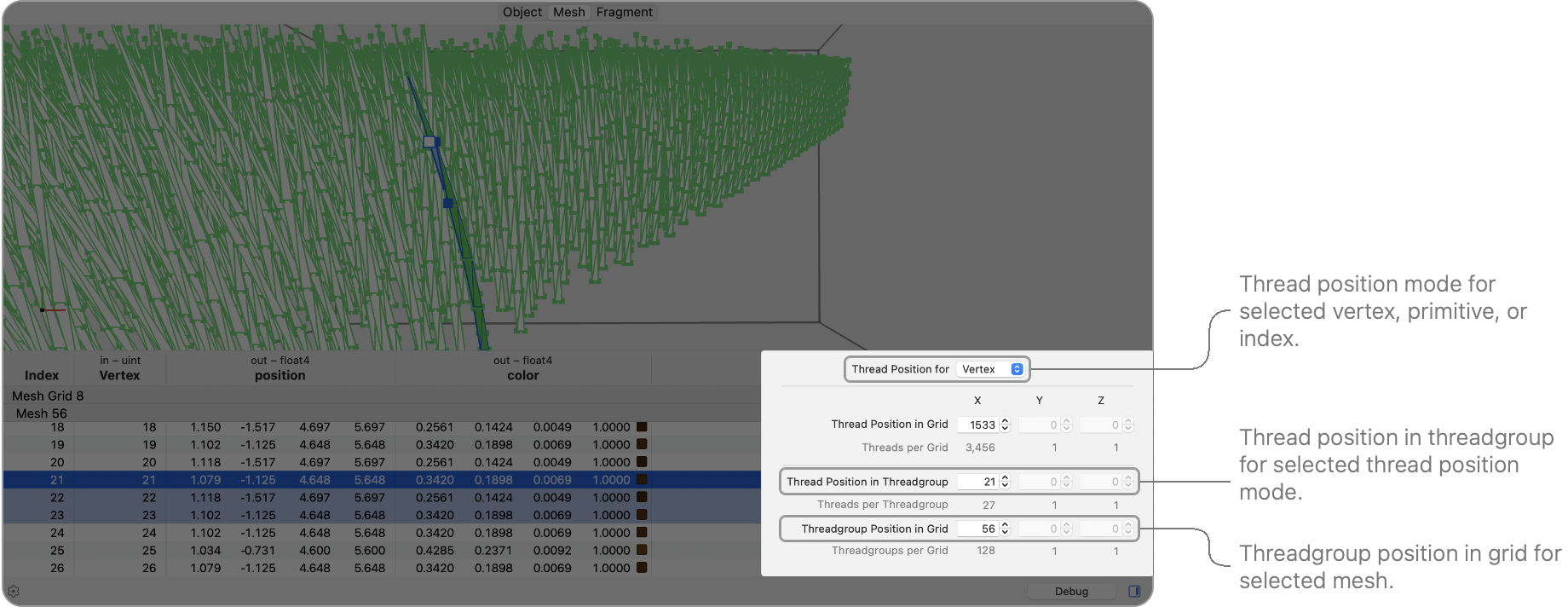 Debugging the shaders within a draw command or compute dispatch | Apple Developer Documentation