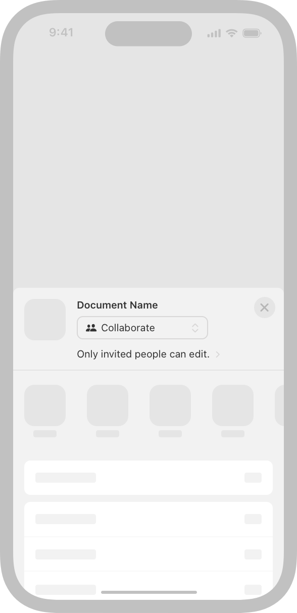 Collaboration and sharing | Apple Developer Documentation