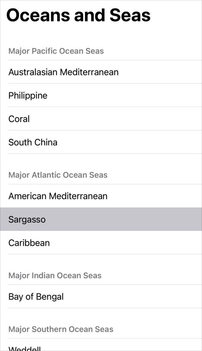 List | Apple Developer Documentation