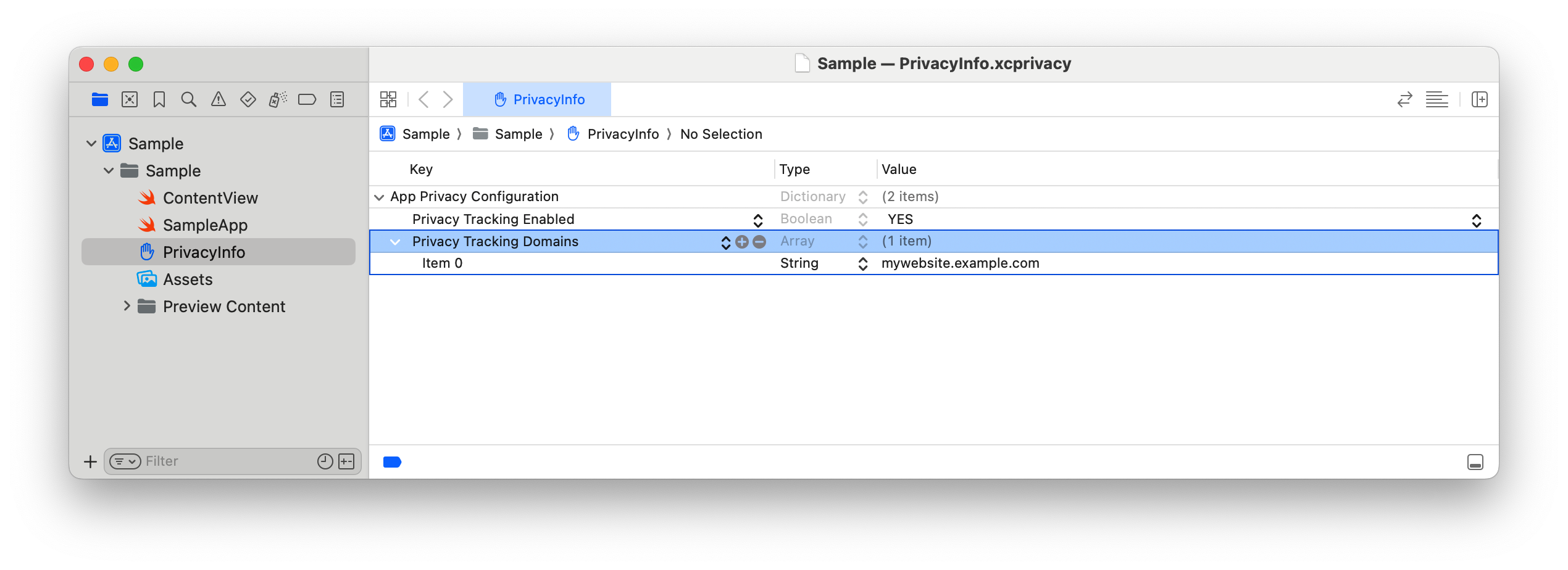 TN3182: Adding privacy tracking keys to your privacy manifest | Apple Developer Documentation