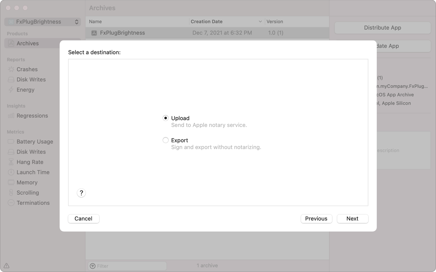 Notarizing your FxPlug plug-in | Apple Developer Documentation