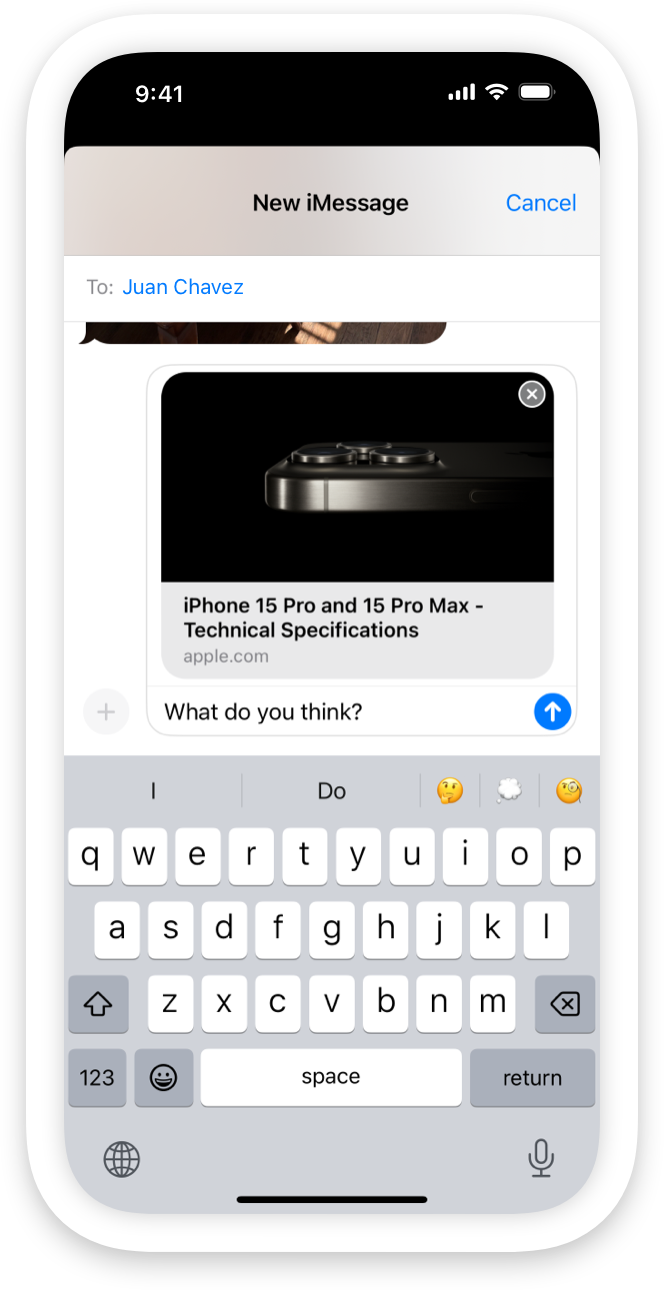 Supporting suggestions in your app’s share extension | Apple Developer Documentation