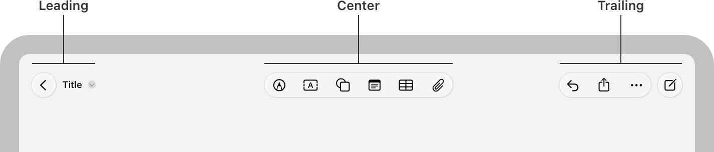 Toolbars | Apple Developer Documentation