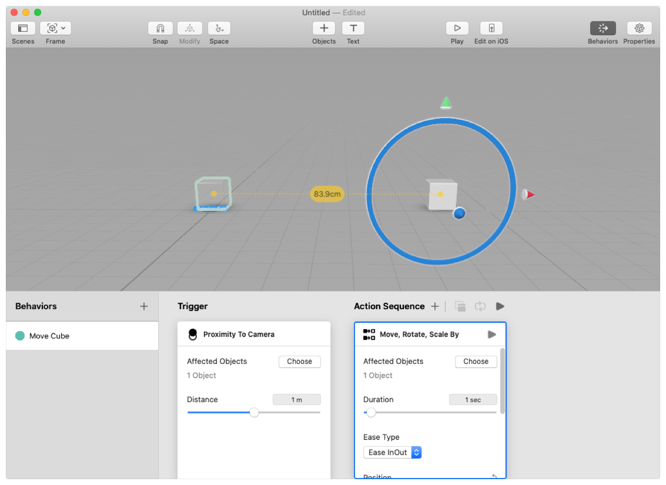 Adding interactivity to behaviors | Apple Developer Documentation