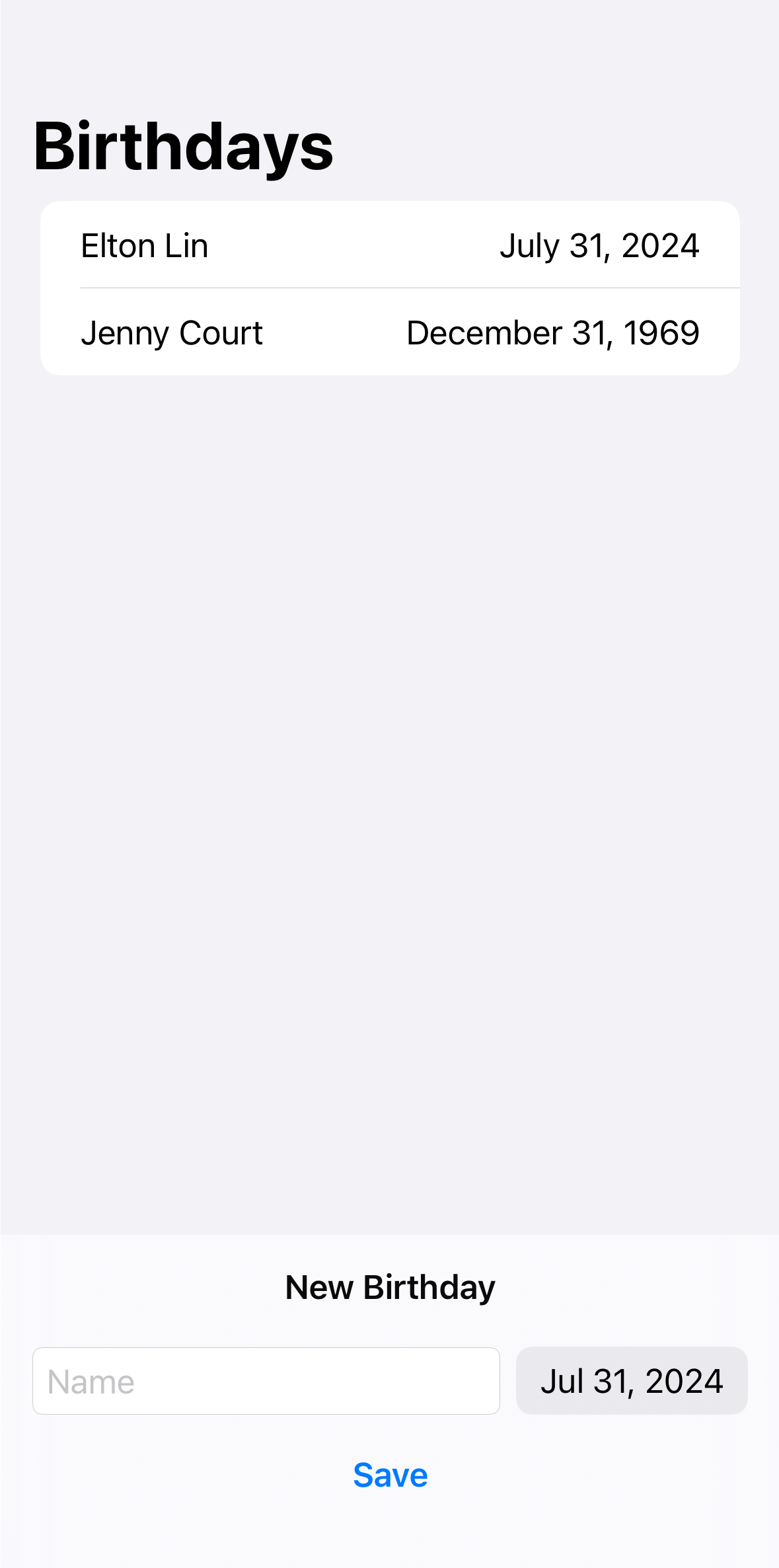 Save data | Apple Developer Documentation