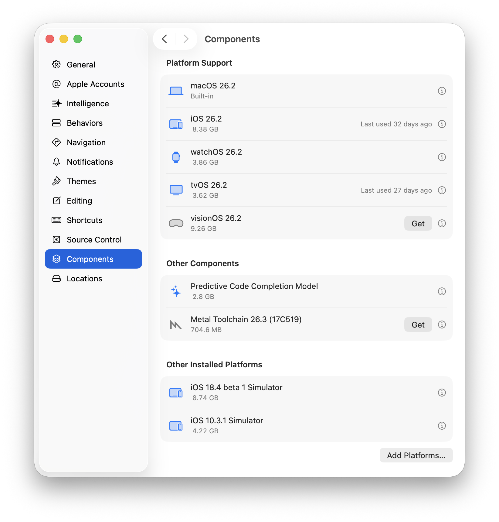 Downloading and installing additional Xcode components | Apple ...