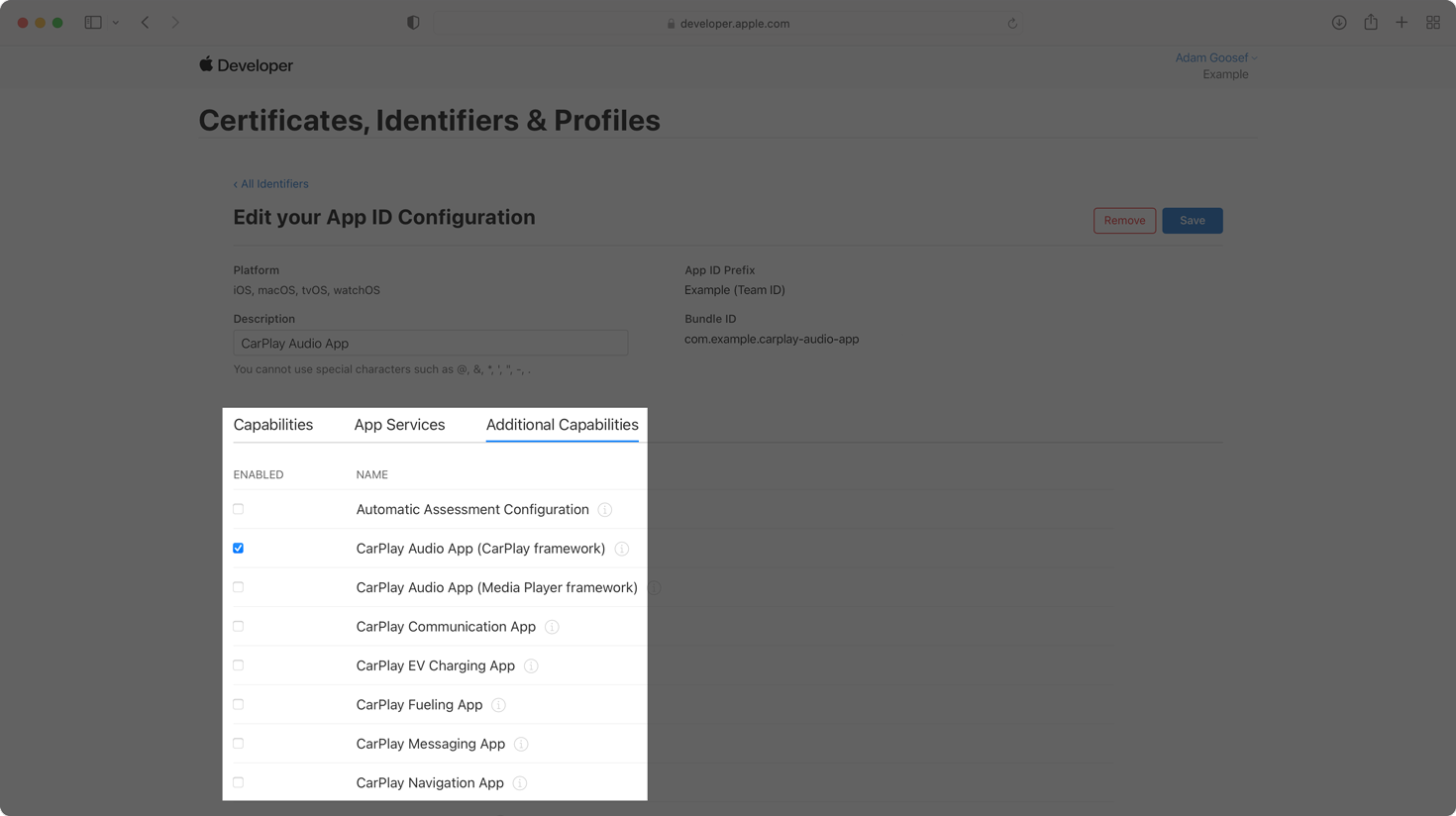 Requesting CarPlay Entitlements | Apple Developer Documentation