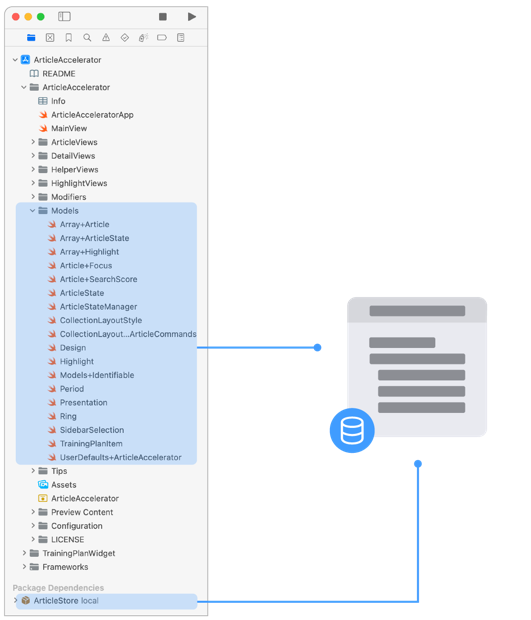 Navigating the sample project | Apple Developer Documentation