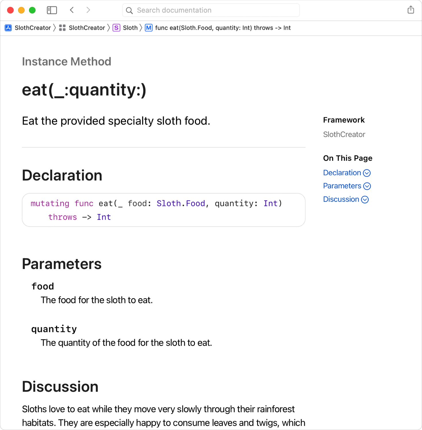 Writing symbol documentation in your source files | Apple Developer Documentation