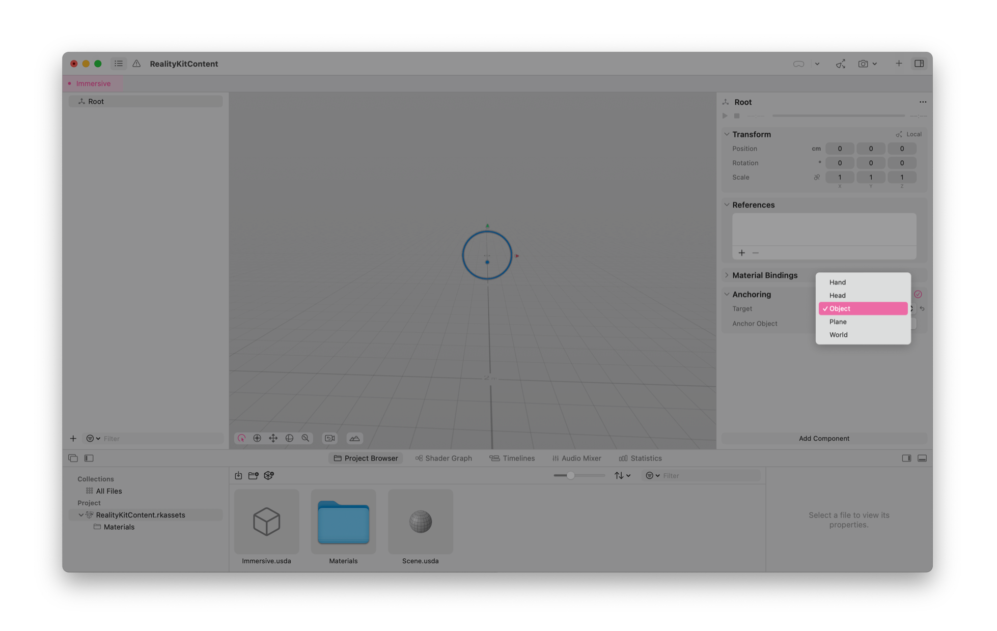 Using a reference object with Reality Composer Pro | Apple Developer Documentation