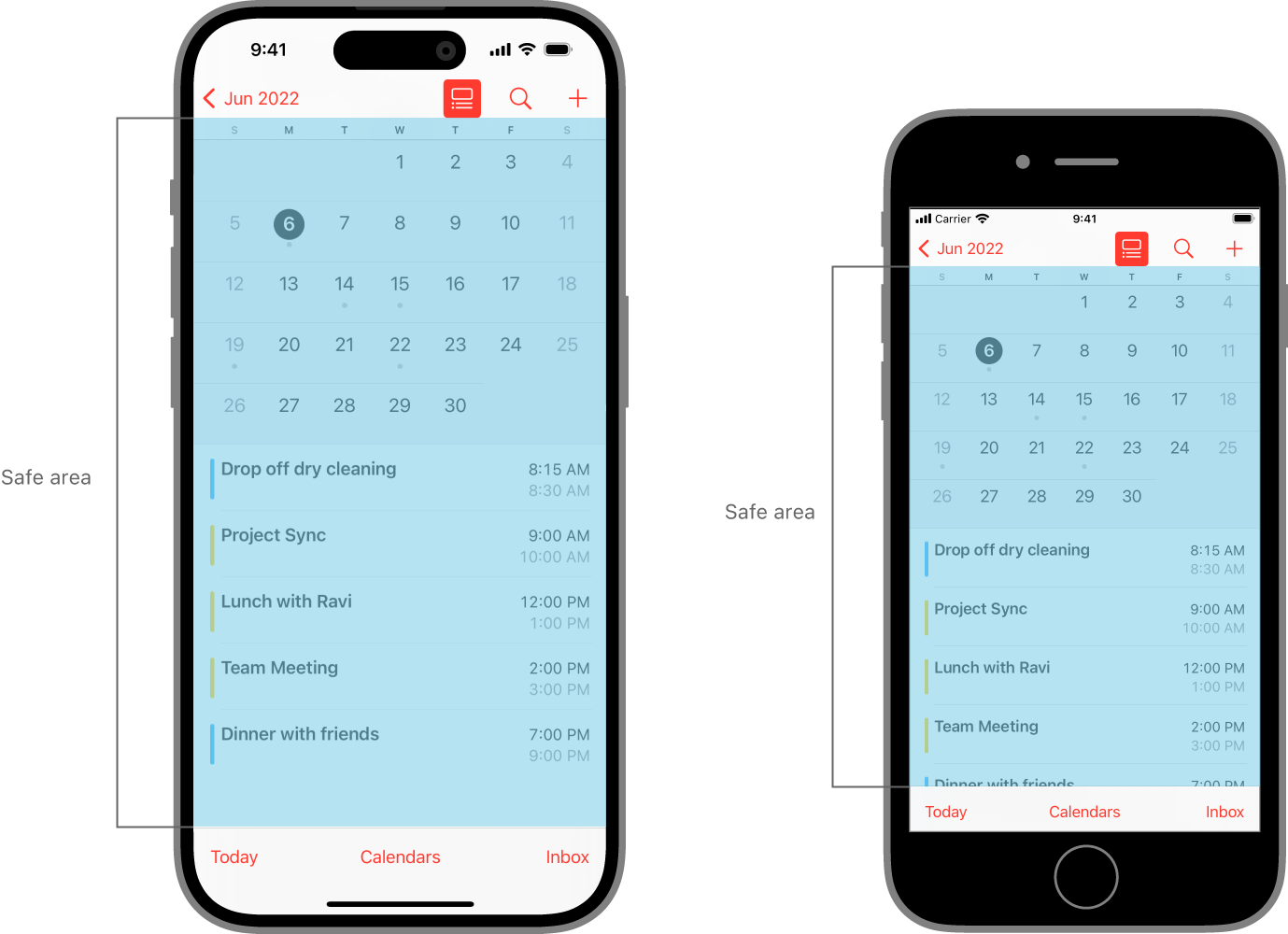 Positioning content relative to the safe area | Apple Developer ...